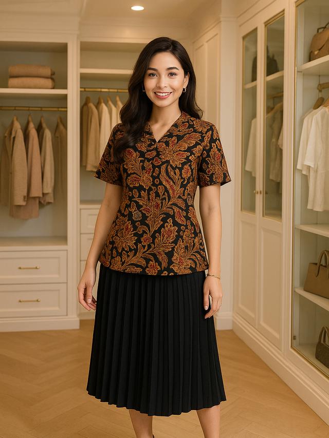 7 Model Baju Batik dengan Rok Hitam untuk Berbagai Acara di 2025 ...