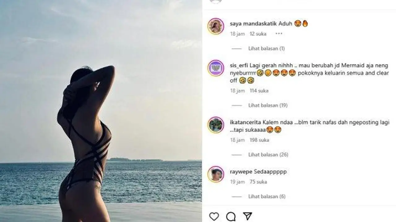 Amanda Manopo Bikin Heboh dengan Foto Berbikini di Pantai - ShowBiz ...