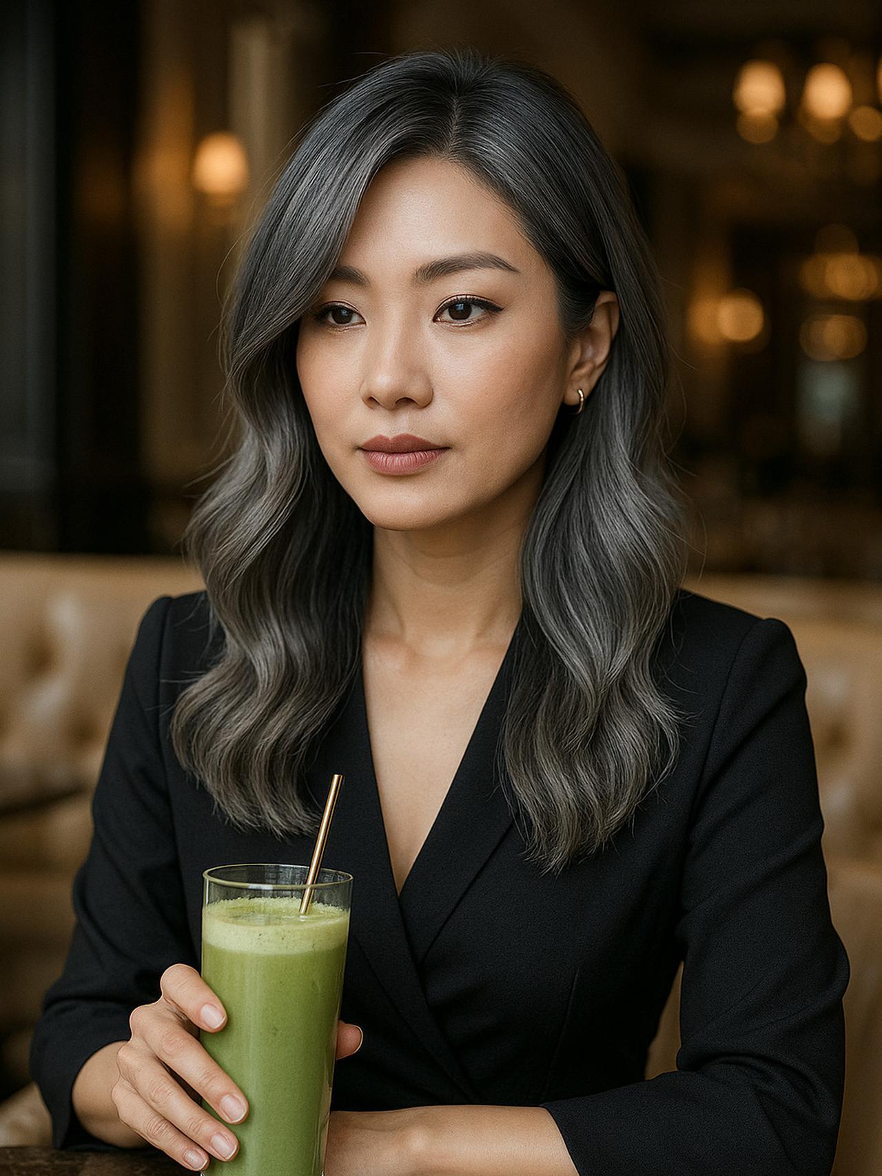 6 Tren Warna Rambut Ash Grey untuk Usia 40 Tahun ke Atas di 2025, Bisa ...