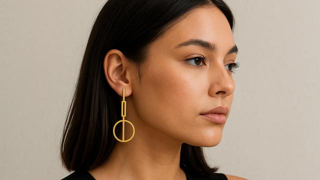 6 Pilihan Anting Emas Bulat Minimalis Modern, Percantik Penampilan ...