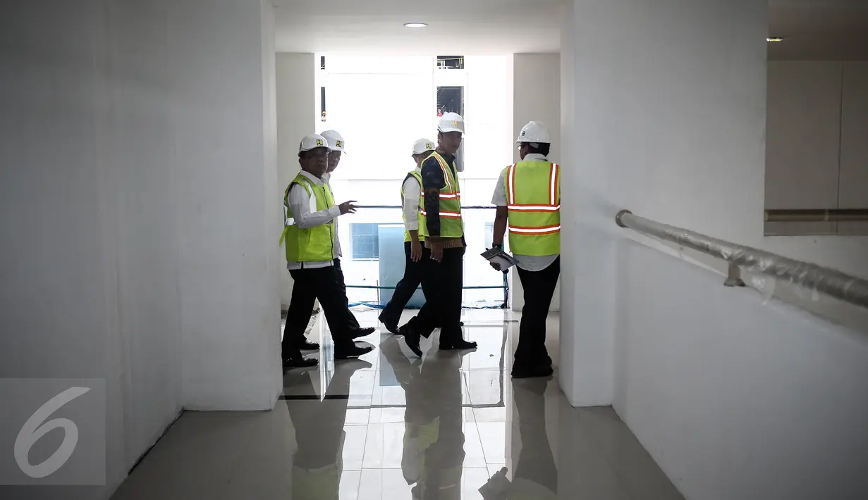 Jokowi Resmikan Pengecoran Akhir Wisma Atlet Kemayoran - Foto Liputan6.com