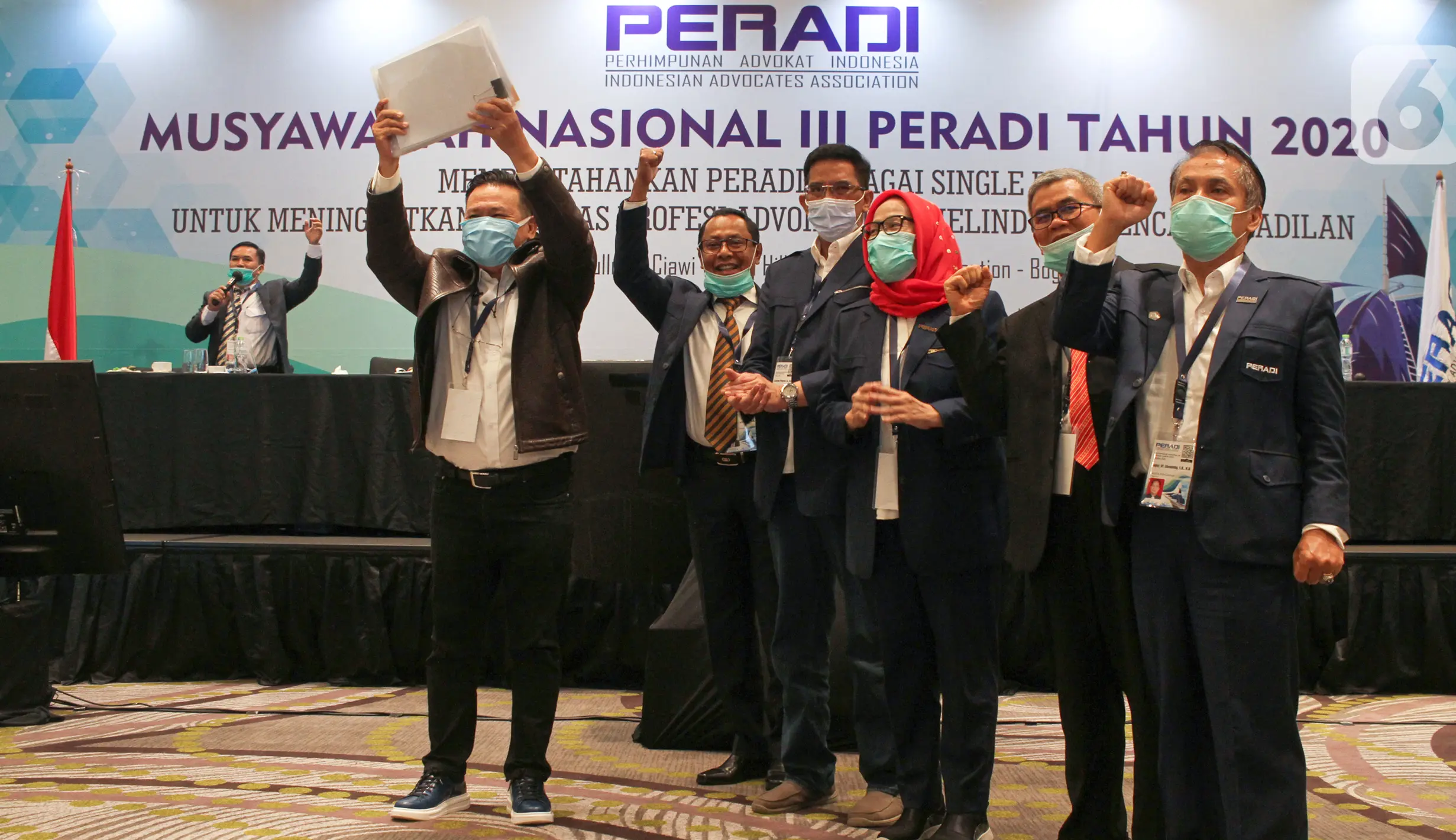 FOTO: Ketika Munas III Peradi Digelar Secara Daring - Foto Liputan6.com