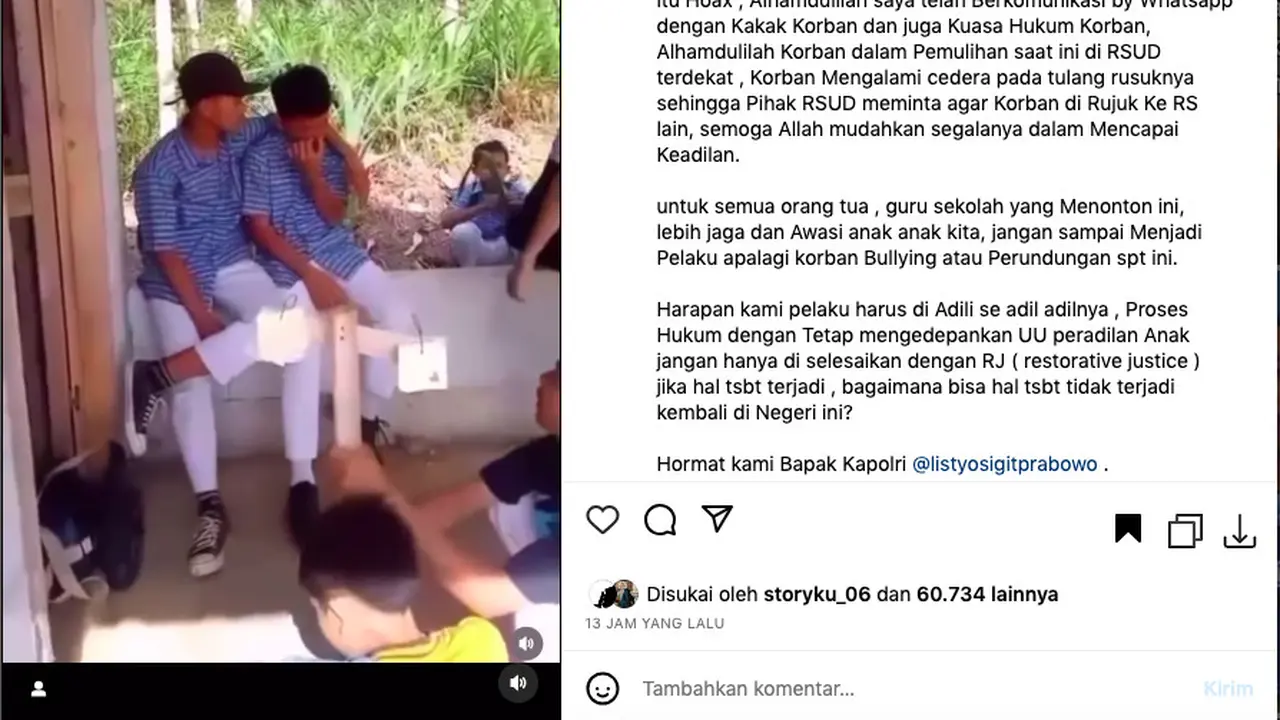 Fakta-Fakta Kasus Bullying Siswa SMP di Cilacap - Regional Liputan6.com