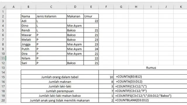 Fungsi IF dalam Rumus Excel dan Cara Menggunakannya, Cocok untuk ...