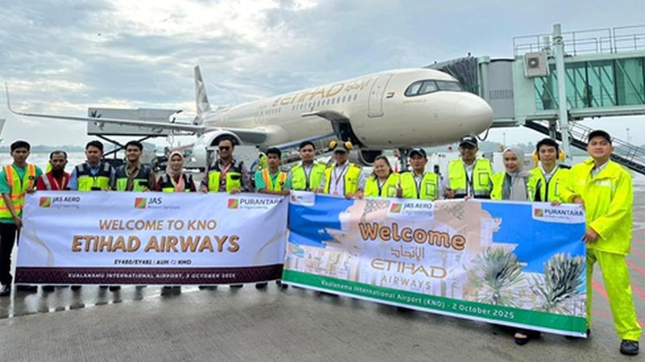 Etihad Airways Resmi Terbang ke Medan, JAS Aero Engineering Pastikan ...