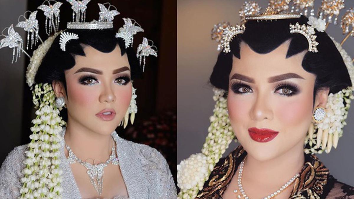 Bikin Pangling: Ini Detail Make Up Akad-Resepsi Vicky Shu - Photo Fimela.com