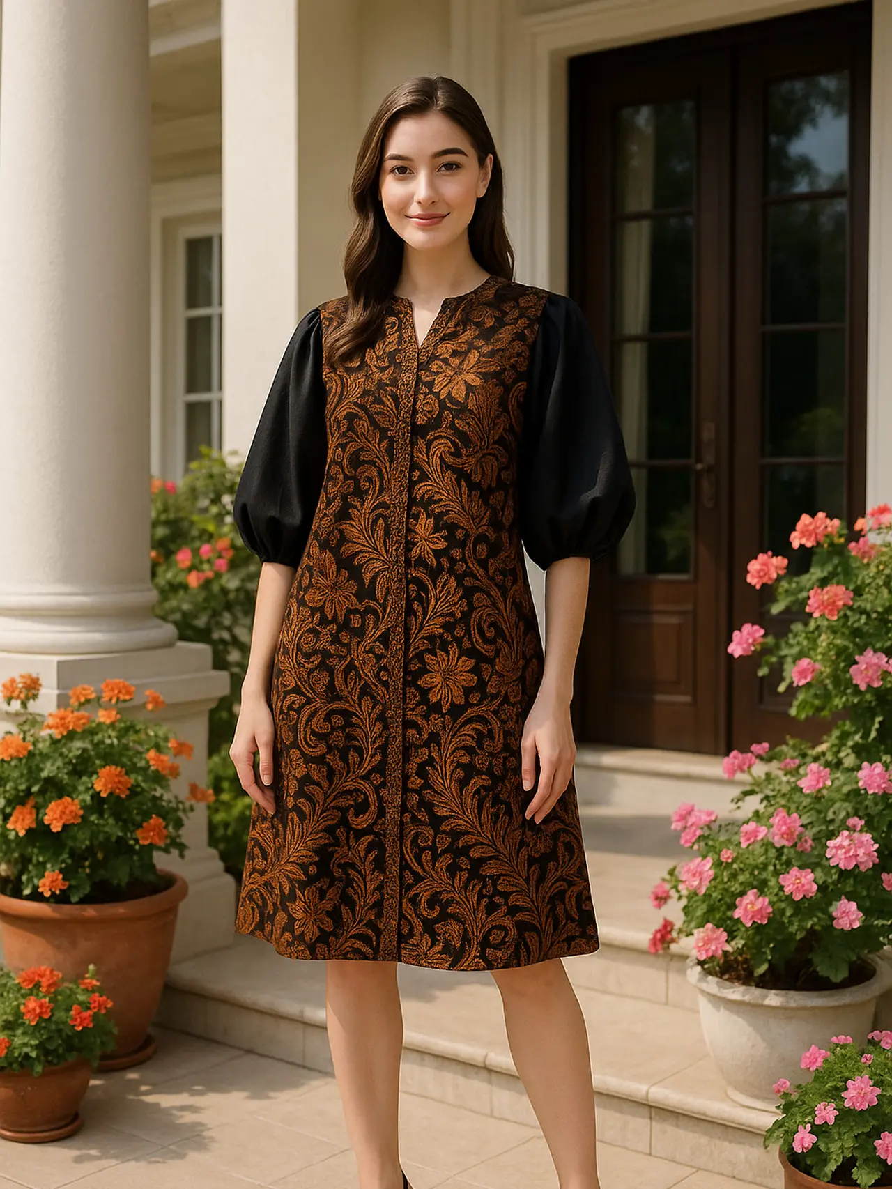 7 Model Baju Batik Kombinasi Kain Hitam 2025, Cocok untuk ke Kantor hingga Berbagai Acara Formal ...