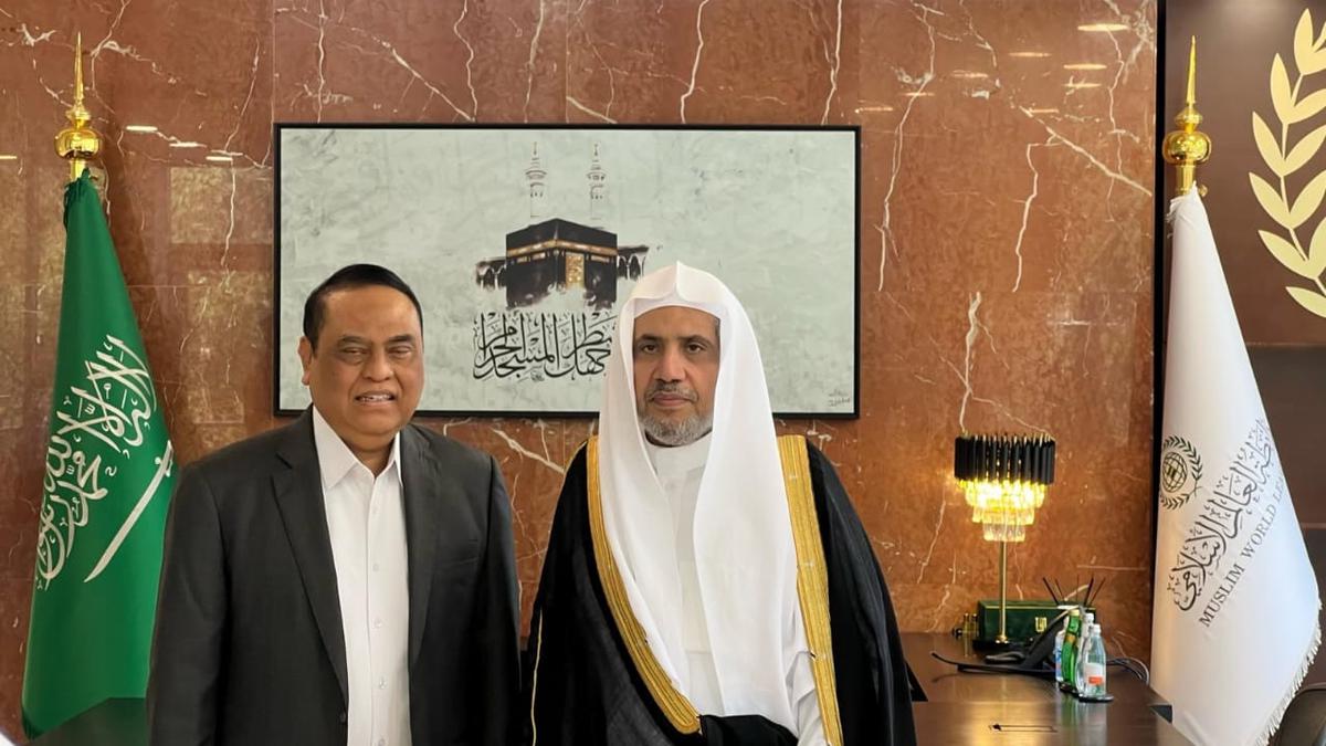 Bahas Perkembangan Dunia Islam, Syafruddin Temui Sekjen Liga Muslim Dunia