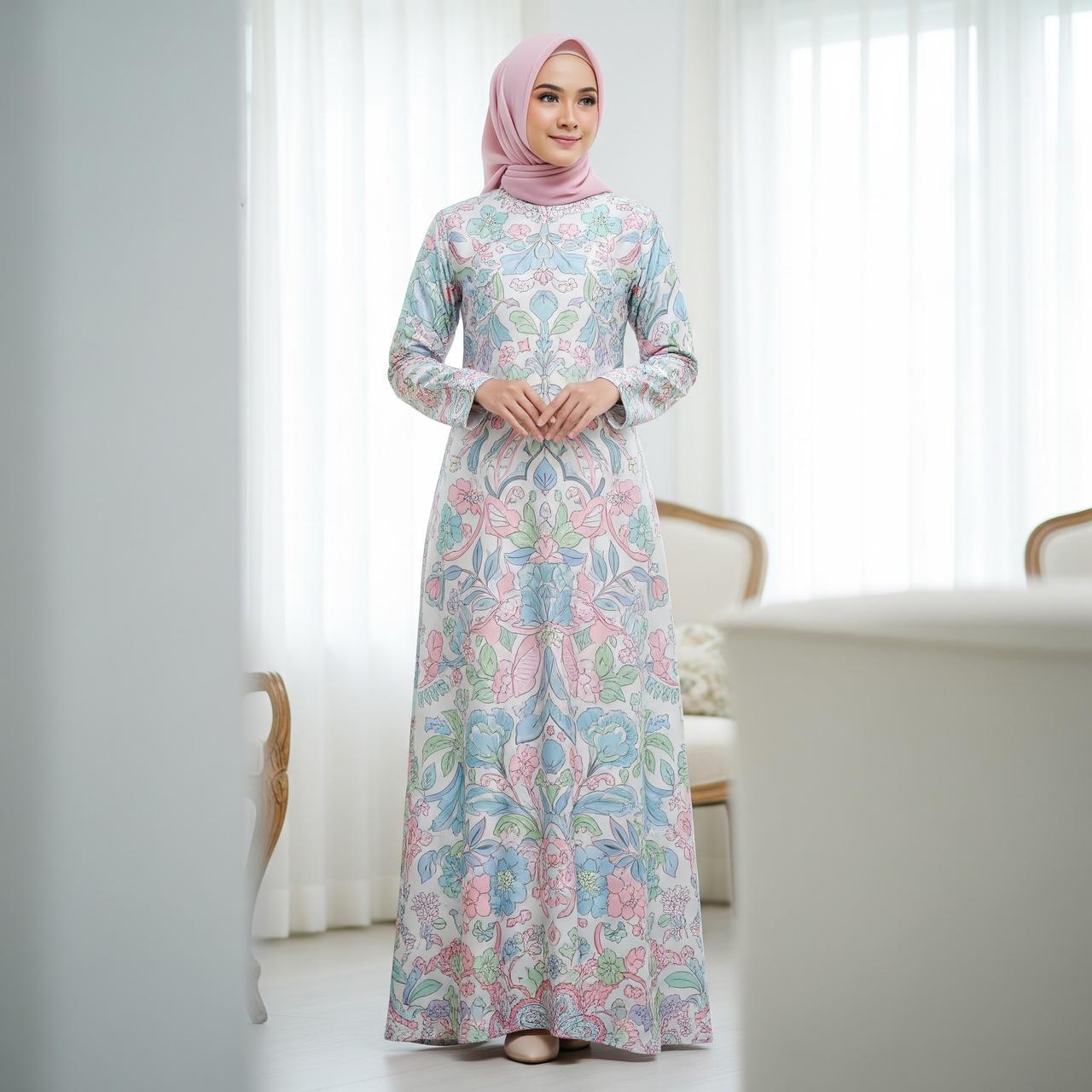 9 Model Gamis Silk Motif Terbaru 2026, Inspirasi Fashion Islami Modern