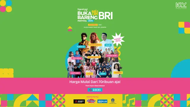 Tiket Kapanlagi Buka Bareng BRI Festival 2024 Hampir Sold Out, Makin Banyak Bintang Tamu yang ...