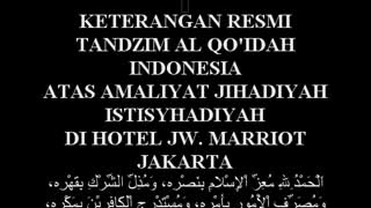 Pengakuan "Noordin M. Top" soal Bom Mega Kuningan - News Liputan6.com