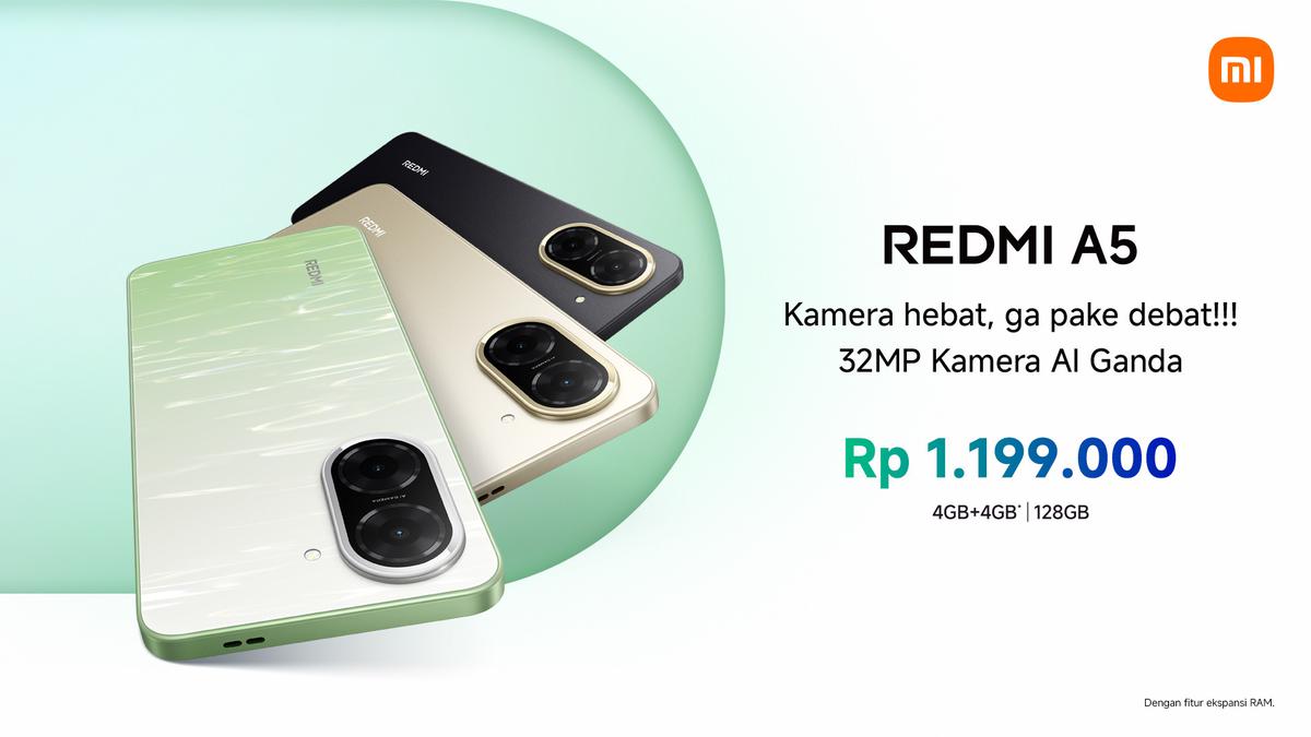 Redmi A5 Rilis Perdana di Indonesia: HP Xiaomi Murah Spek Menarik