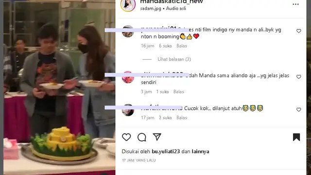 6 Momen Manja Aliando Syarief dan Amanda Manopo Saat Syukuran Film Baru ...