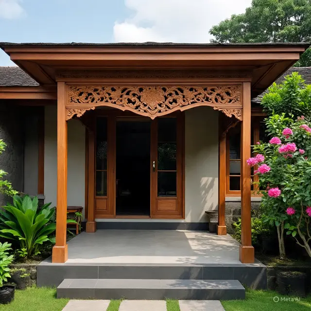 7 Desain Rumah Gebyok Sederhana, Perpaduan Gaya Klasik Jawa dan ...