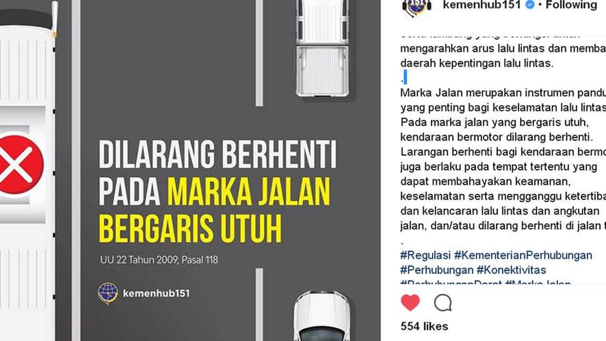 Jangan Berhentikan Kendaraanmu Pada Marka Jalan Bergaris Utuh - Berita ...