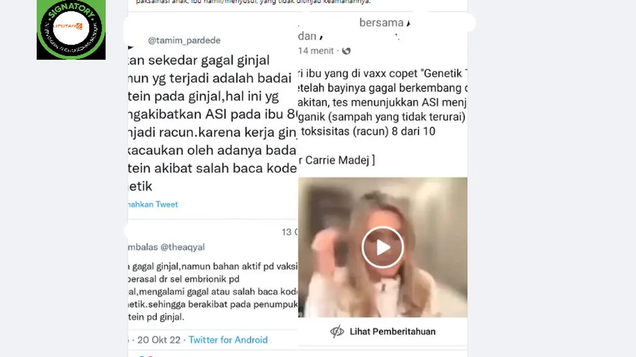 Hoaks Seputar Vaksin Covid-19 Sebabkan Gagal Ginjal Akut, Simak Faktanya
