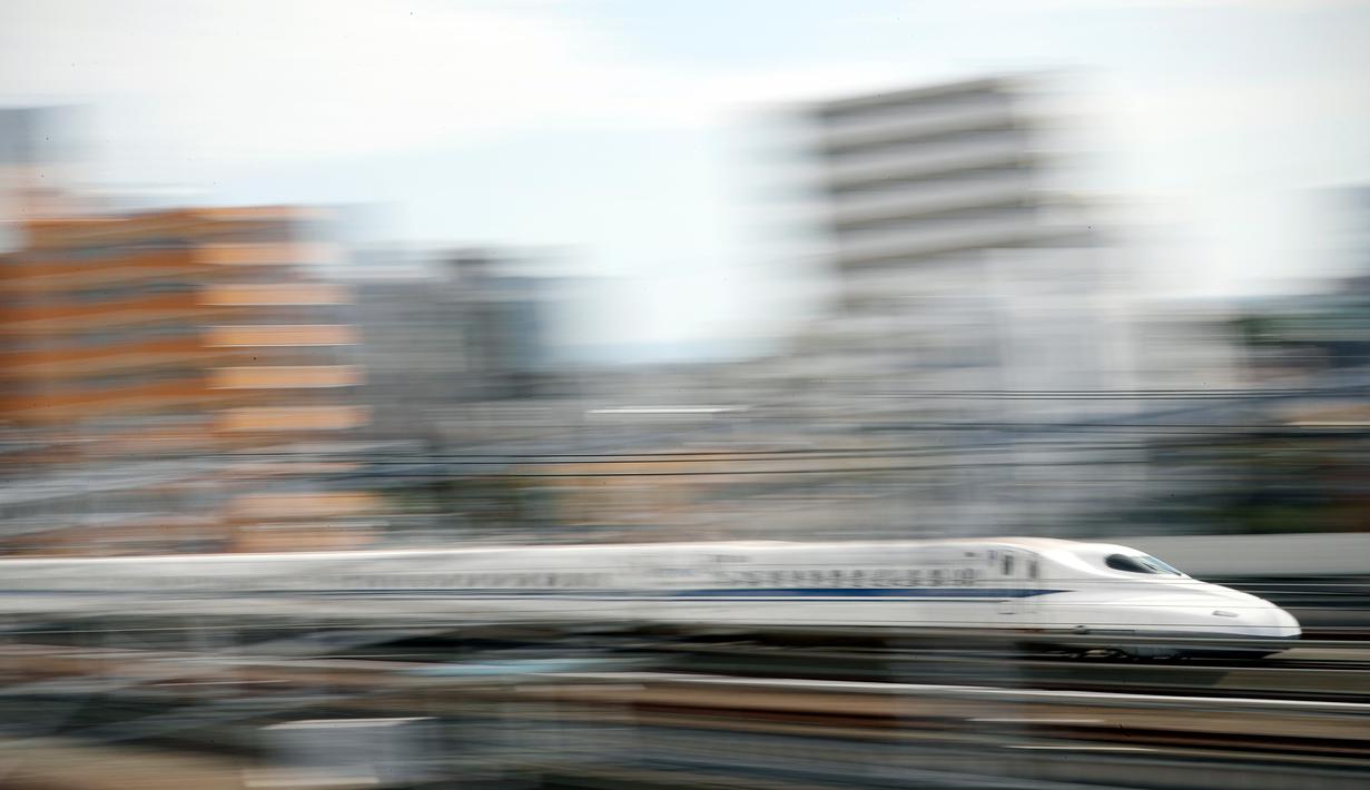 FOTO: Shinkansen, Kereta Super Cepat Warisan Olimpiade 1964 Jepang ...