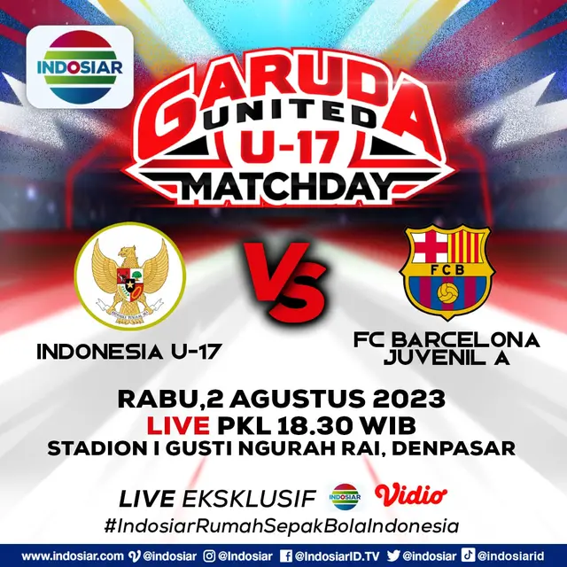 Daftar 34 Pemain Garuda United U-17 untuk Uji Coba Lawan Barcelona ...