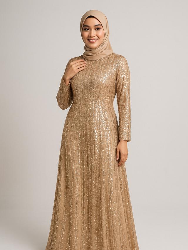 7 Model Gamis Payet Depan 2025, Inspirasi Anggun dan Elegan untuk ...