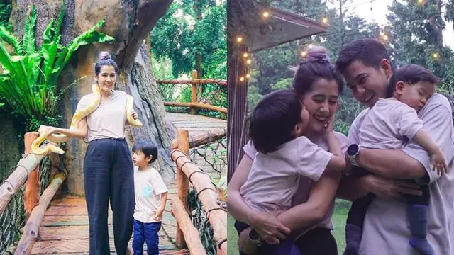 Pose Bareng Ular, Ini 6 Potret Liburan Ardina Rasti dan Arie Andika ke Kebun Binatang - Hot ...