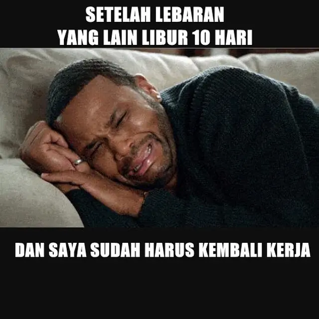 6 Meme Masih Kerja di Hari Libur Sebelum hingga Setelah Lebaran Idul ...