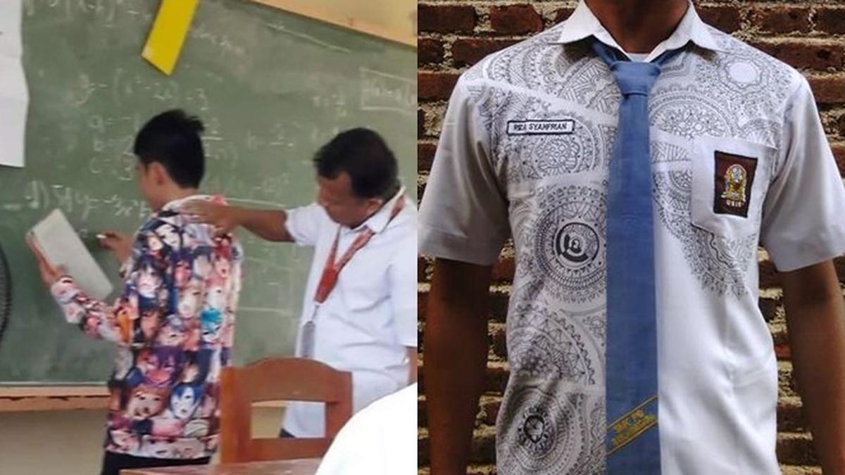 6 Baju yang Dipakai Murid Saat Sekolah Ini Nyeleneh - Hot Liputan6.com