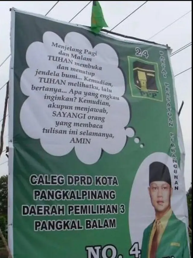 Baliho-Baliho Kampanye Lucu dari yang Ngingetin Mandi sampai Jungkir ...