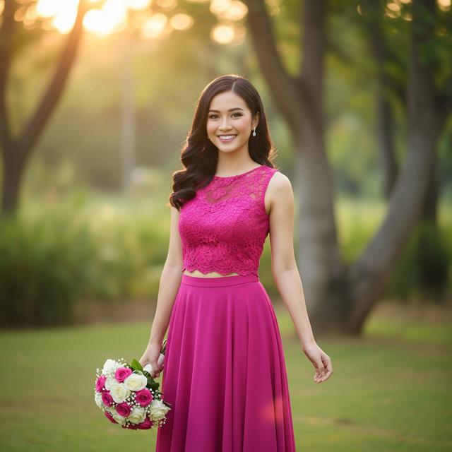 7 Inspirasi Model Baju Bridesmaid Warna Pink Fanta, Tampil Cerah dan Modern