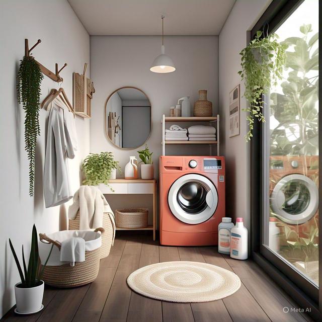 12 Inspirasi Warna Ruang Cuci Pakaian, Interior Menarik Bikin Tak Mudah ...