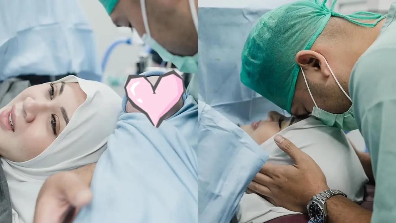 7 Potret Kesha Ratuliu Melahirkan Anak Ketiga, Penuh Haru - ShowBiz Liputan6.com