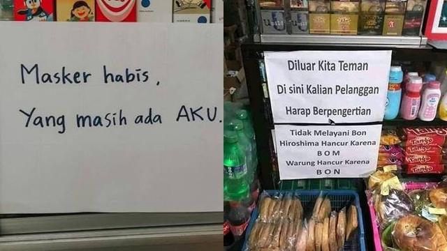 7 Pemberitahuan Nyeleneh di Warung Untuk Pembeli Ini Malah Bikin Kesal ...