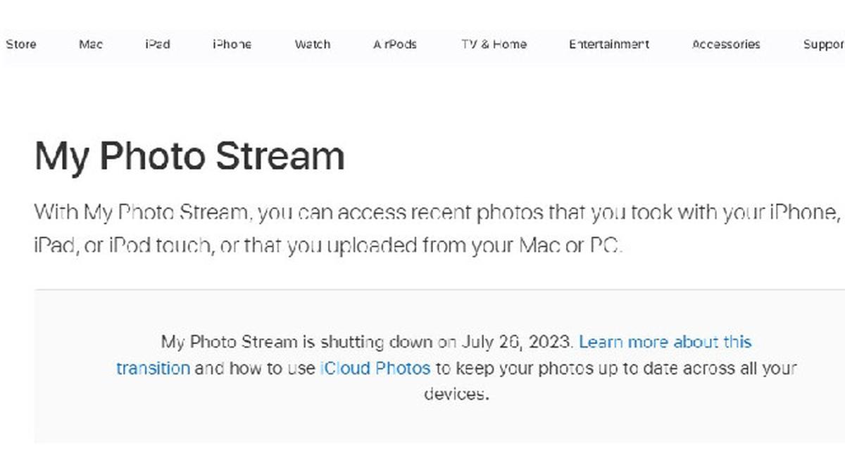 Apple Akan Tutup Layanan Gratis My Photo Stream pada 26 Juli 2023