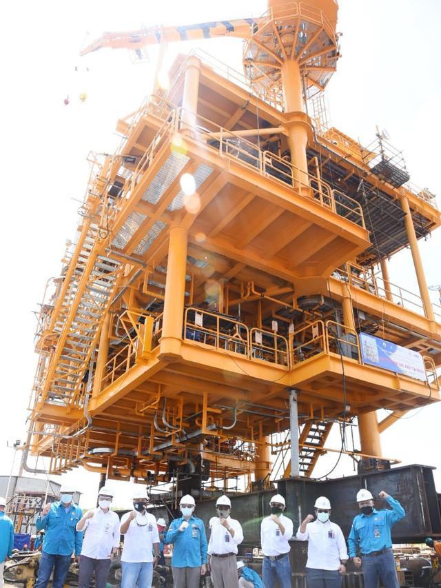 Tingkatkan Produksi Sumber Migas, PGN SAKA Load Out Platform Lapangan ...