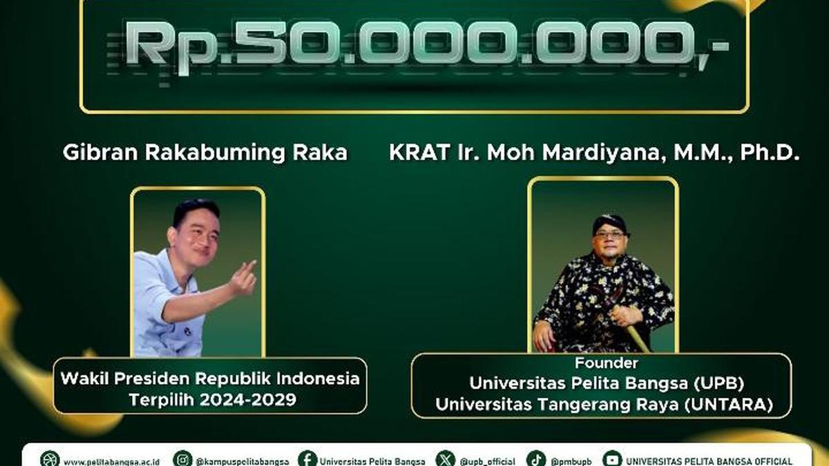 Lomba Senyum Mirip Gibran Rakabuming Berhadiah Rp50 Juta Digelar Kampus ...