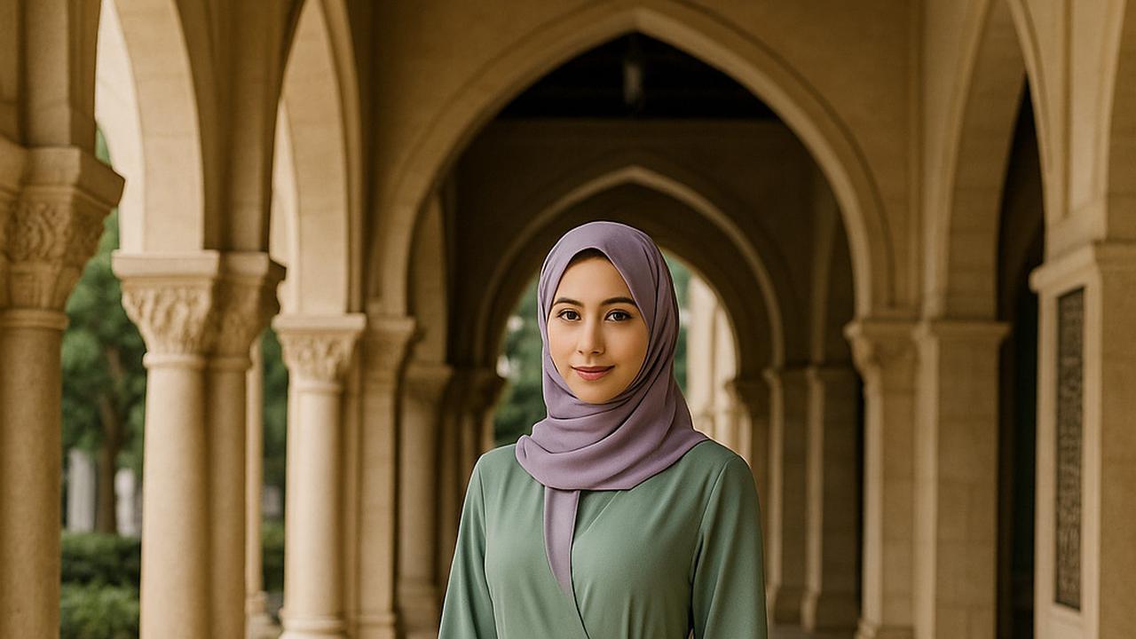 10 Pilihan Warna Jilbab yang Cocok dengan Gamis Sage Green