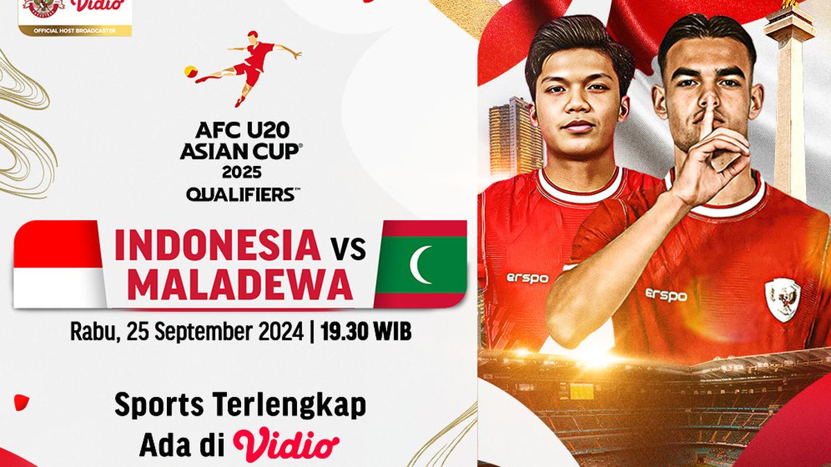 Jadwal Live Streaming AFC U20 Asian Cup 2025 Qualifiers: Indonesia vs Maladewa di Vidio ...