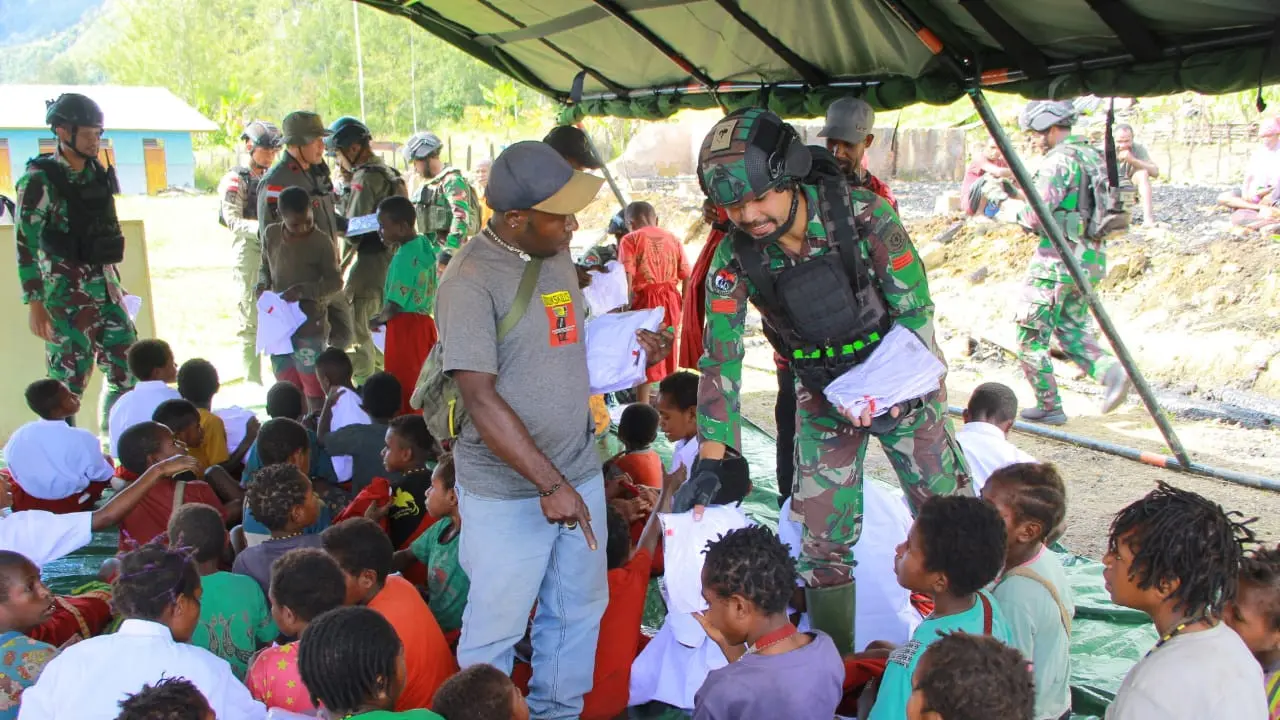 Homeyo Papua Aman, Koops Habema Gelar Program Papua Pintar di Sekolah ...