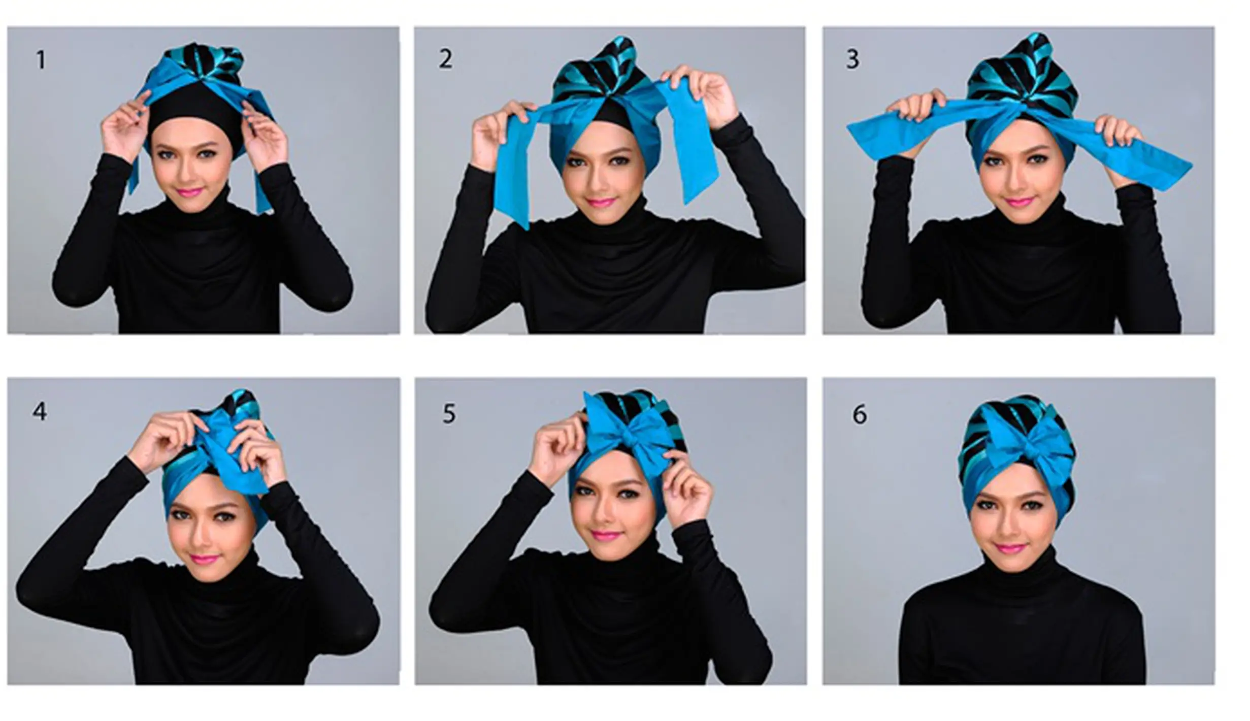 5 Tutorial Hijab Turban Modern Untuk Tampil Cantik Saat Idul Adha ...