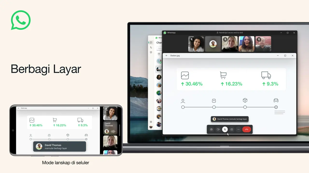Meta Rilis Fitur Share Screen WhatsApp di HP Android hingga iPhone
