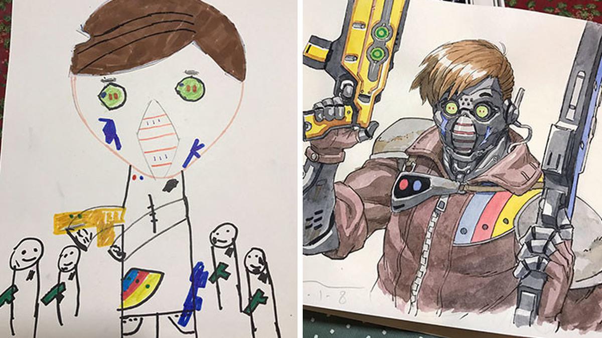 Berawal dari Coretan Anak, Ayah Buat Karakter Anime Keren - Lifestyle ...