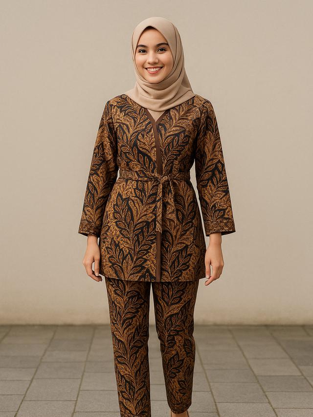 7 Inspirasi Baju Batik Muslimah Modern: Tampil Menawan dengan Hijab dan ...