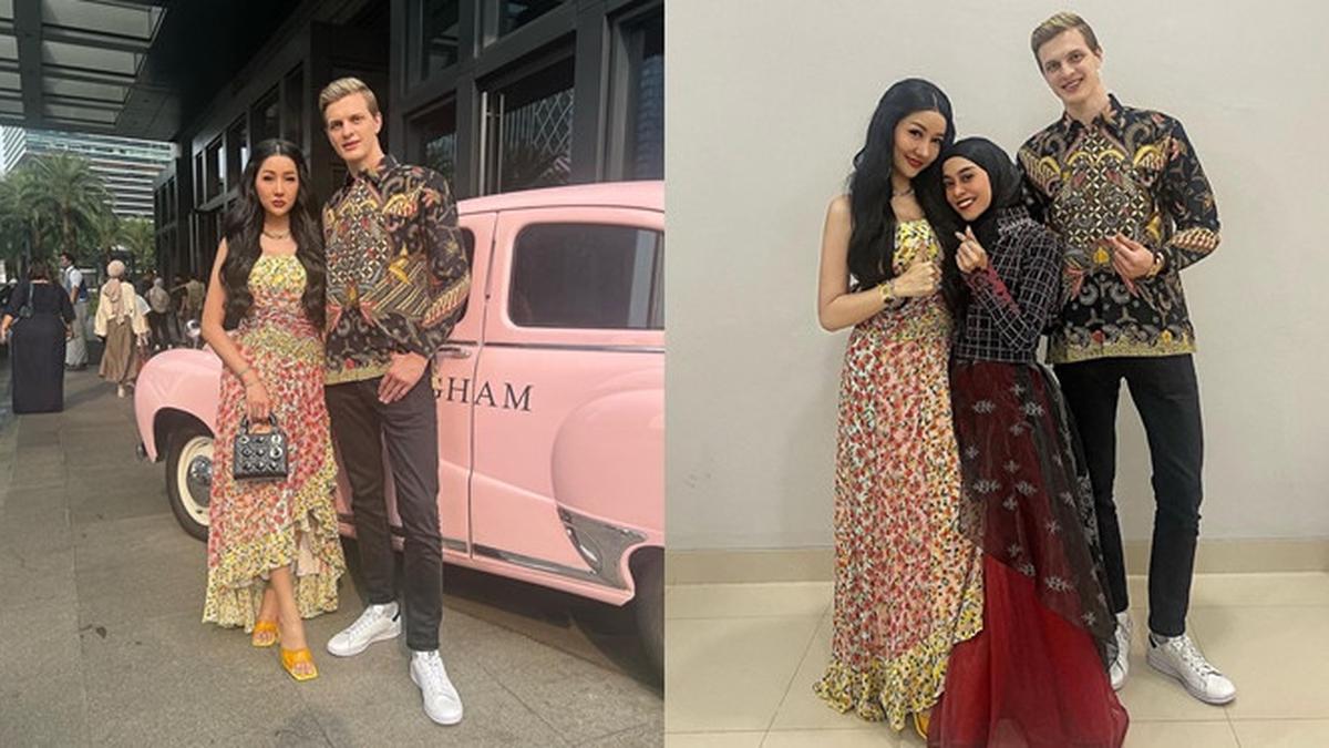 6 Potret Alan Tunangan Lucinta Luna Saat Pakai Batik, Bule Asal Ukraina ...