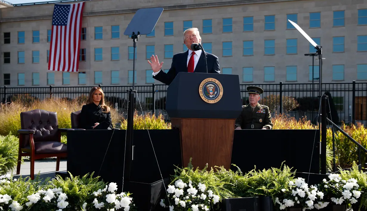 PHOTO: Trump Pimpin Peringatan Tragedi 11 September untuk Pertama Kali ...