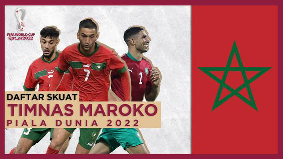 MOTION GRAFIS: Skuat Timnas Maroko di Piala Dunia 2022, Diperkuat ...