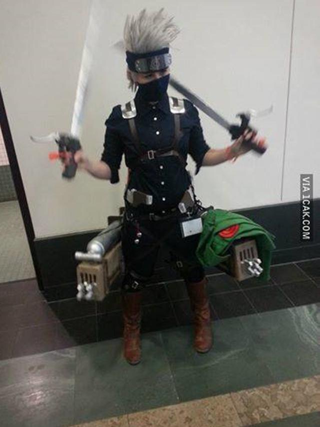 6 Cosplay Low Budget Kakashi Anime Naruto Ini Bikin Ngakak - Hot ...