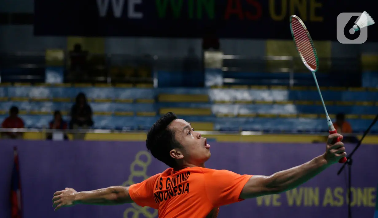 FOTO: Sempat Tertinggal, Anthony Ginting Bangkit Kandaskan Soong Joo Ven - Foto Liputan6.com