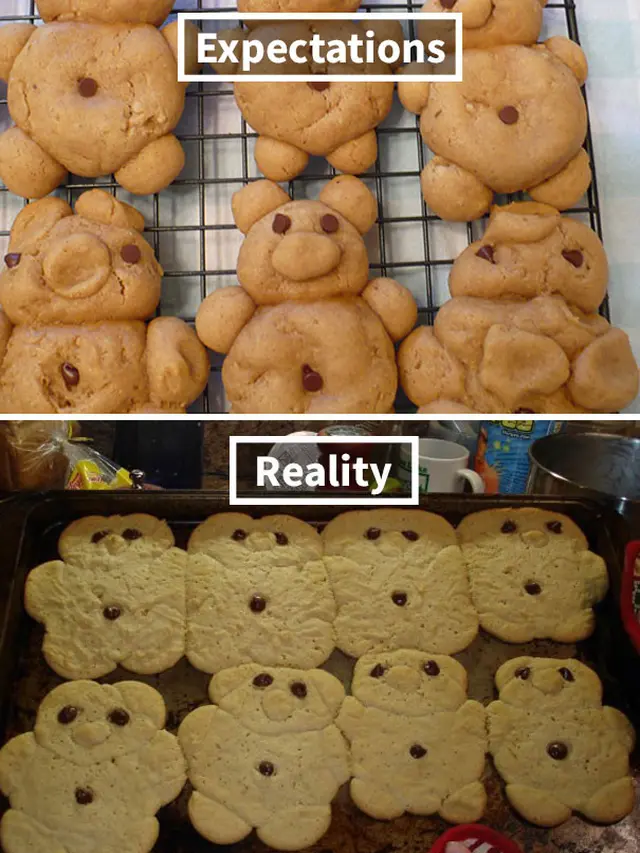 7 Potret Ekspektasi Vs Realita Kue Kering Ini Hasilnya Bikin Tersenyum ...