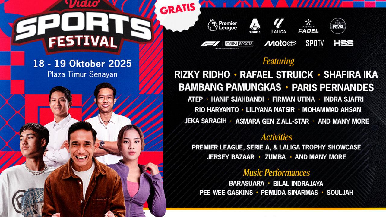Jangan Lewatkan Vidio Sports Festival 2025: Perayaan Sportainment ...