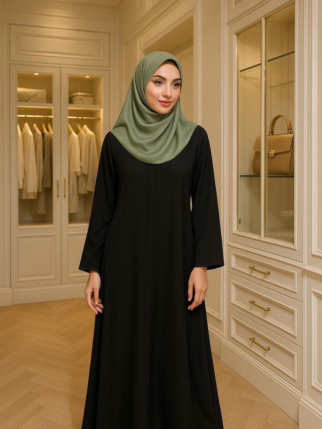 Gamis Hitam Cocok dengan Jilbab Warna Apa? Ini 8 Rekomendasi dan Contohnya
