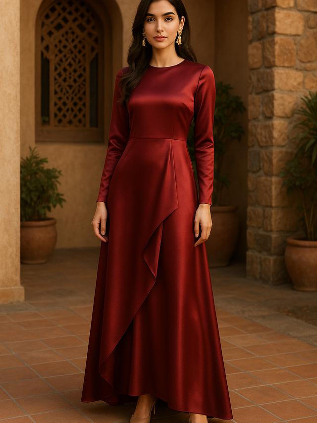 8 Model Gamis Armani Sutra Mewah untuk Acara Formal, Inspirasi untuk ...